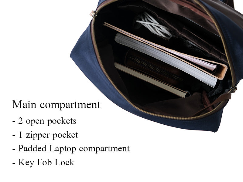 Transit 4.0 Backpack - Oxford Blue Cordura and Genuine Leather - 15L ...