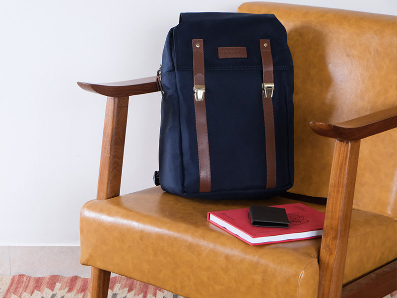 Transit 4.0 Backpack - Oxford Blue Cordura and Genuine Leather - 15L ...