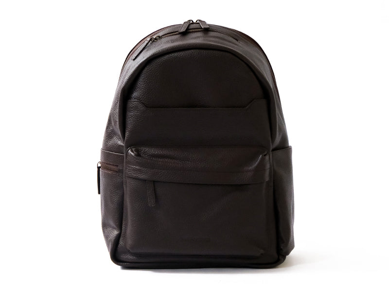 Pondi Backpack - Dark Tan Nappa Leather – The Postbox