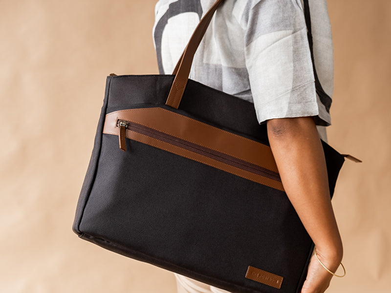 Merissa Laptop Bag - Charcoal – The Postbox