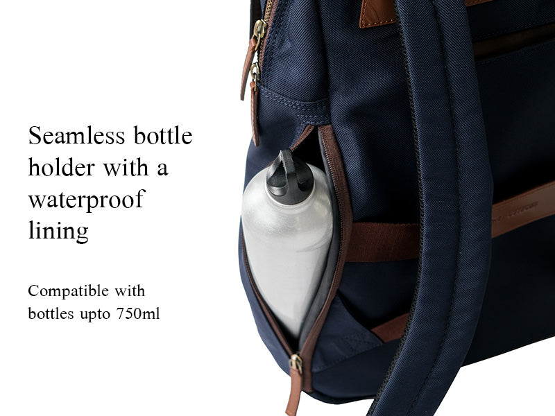 Transit 4.0 Backpack - Oxford Blue Cordura and Genuine Leather - 15L ...